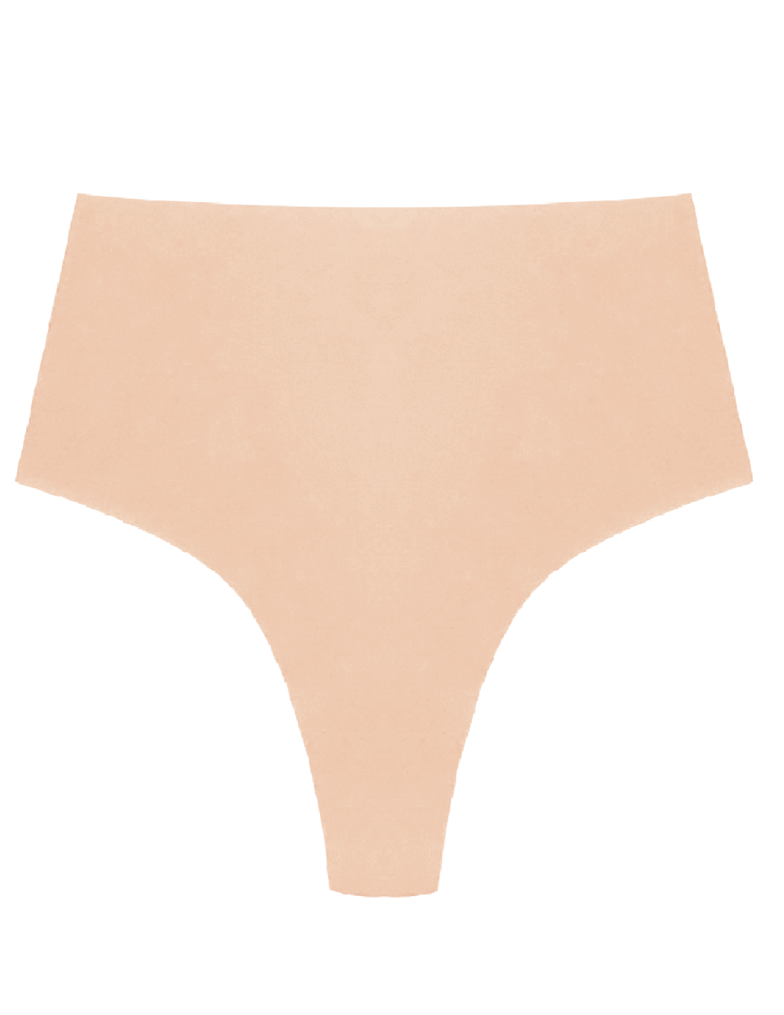 Seamless, Organic Cotton High Rise Thong. High Waisted Underwear ...